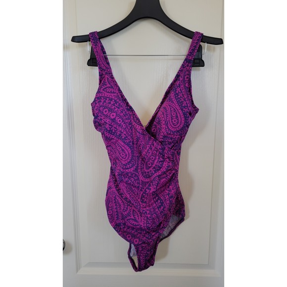 Miraclesuit | Swim | Womens Miraclesuit One Piece Paisley Purple Pink ...